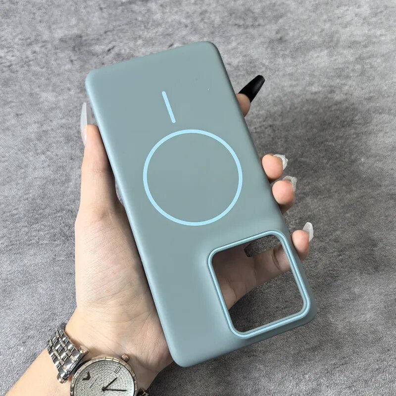 Чехол для Motorola Moto S50 синий, магнитный, матовый