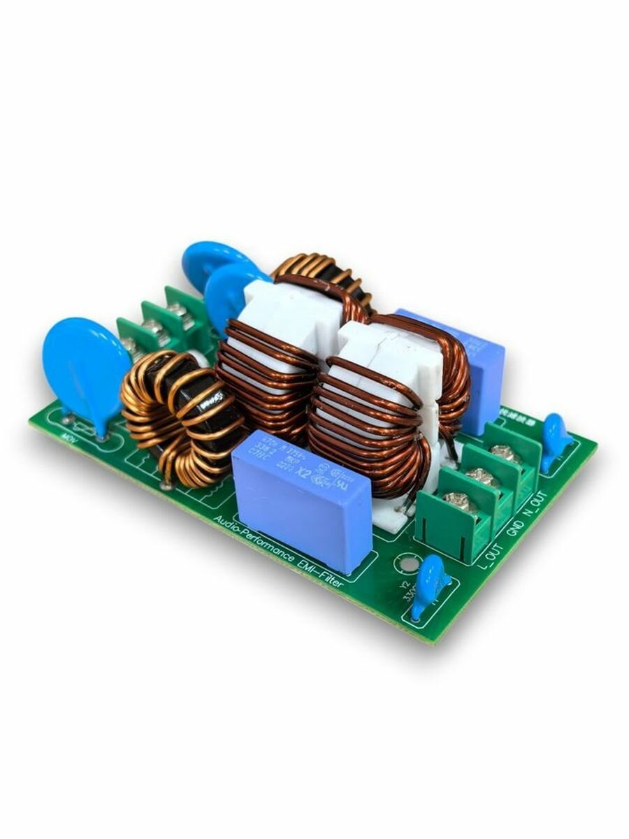 Сетевой фильтр электромагнитных ВЧ помех (EMI), 3 ступени + грозозащита, 220В/20А