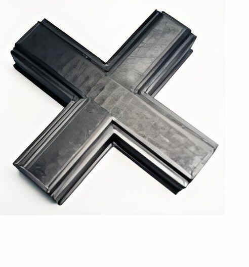 Крест-образный соединитель скрытого монтажа для профиля LINE 30 для натяжного потолка (пф 6838 световая линия 3 см)