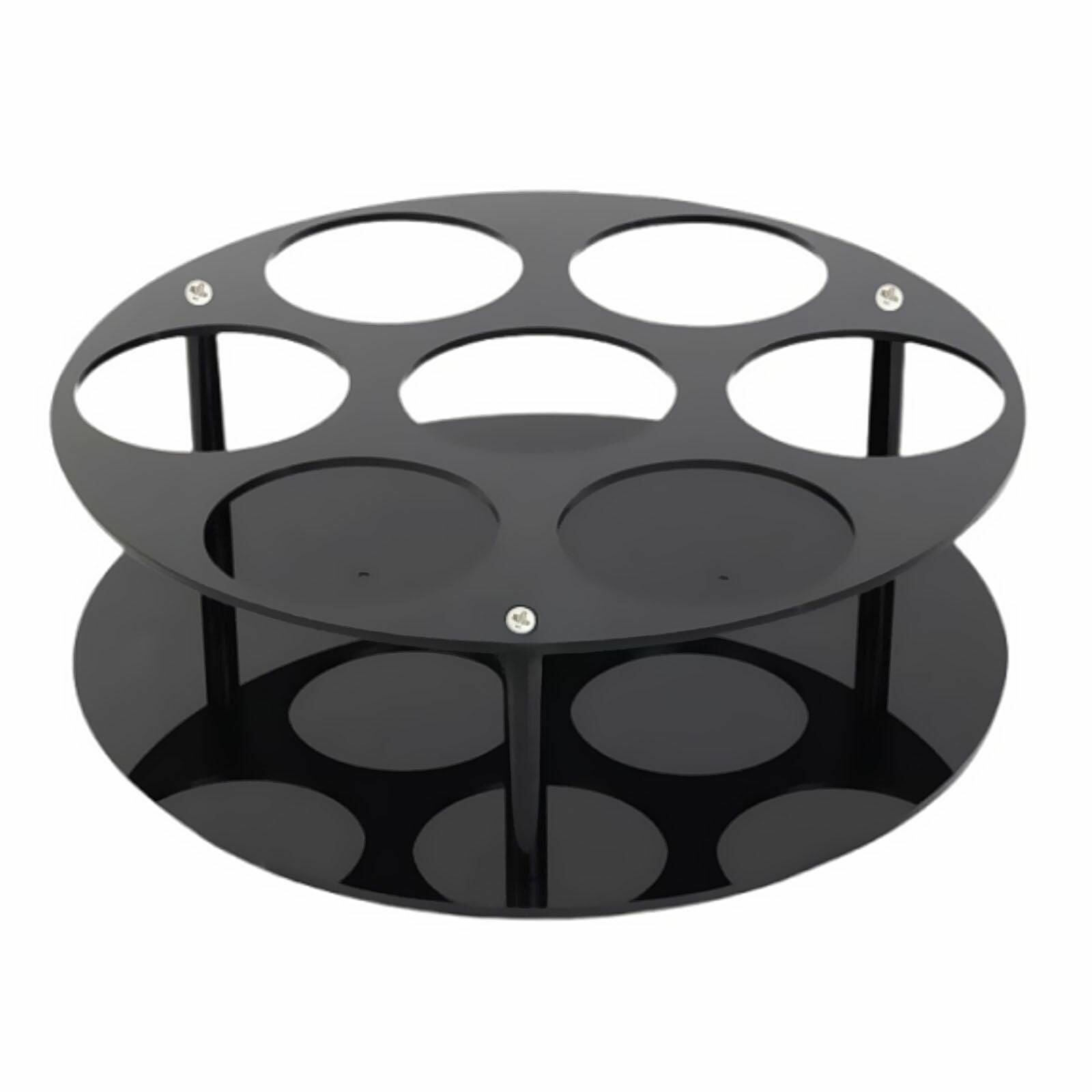 Вращающаяся подставка для кофейных сиропов, акриловая, для организации хранения на столешнице, 32 см