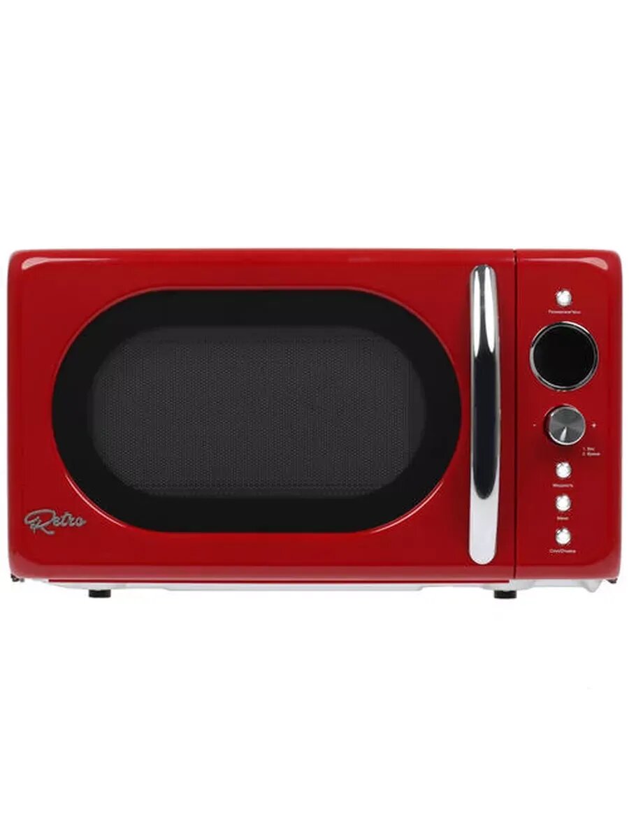 Микроволновая печь DEXP EC-70 переключатели - кнопки ,20 л, 700 Вт, красный