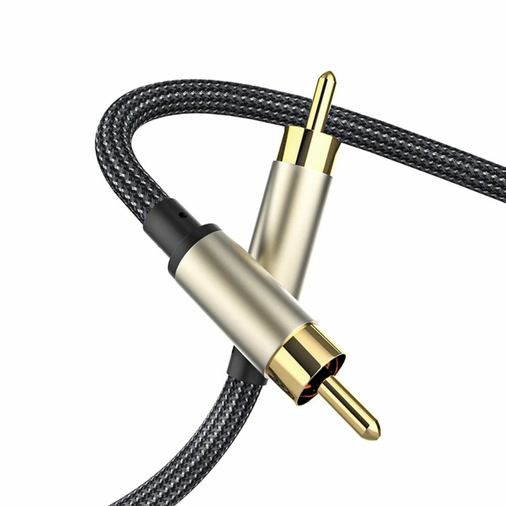 Коаксиальный цифровой аудиокабель RAC SPDIF RCA-RCA, аудио-видео кабель с разъемом "папа" для DVD-проектора, телевизора, акустических систем и усилителей, длина кабеля: 0,5 м, 1 м, 2 м, 3 м, 5 м.