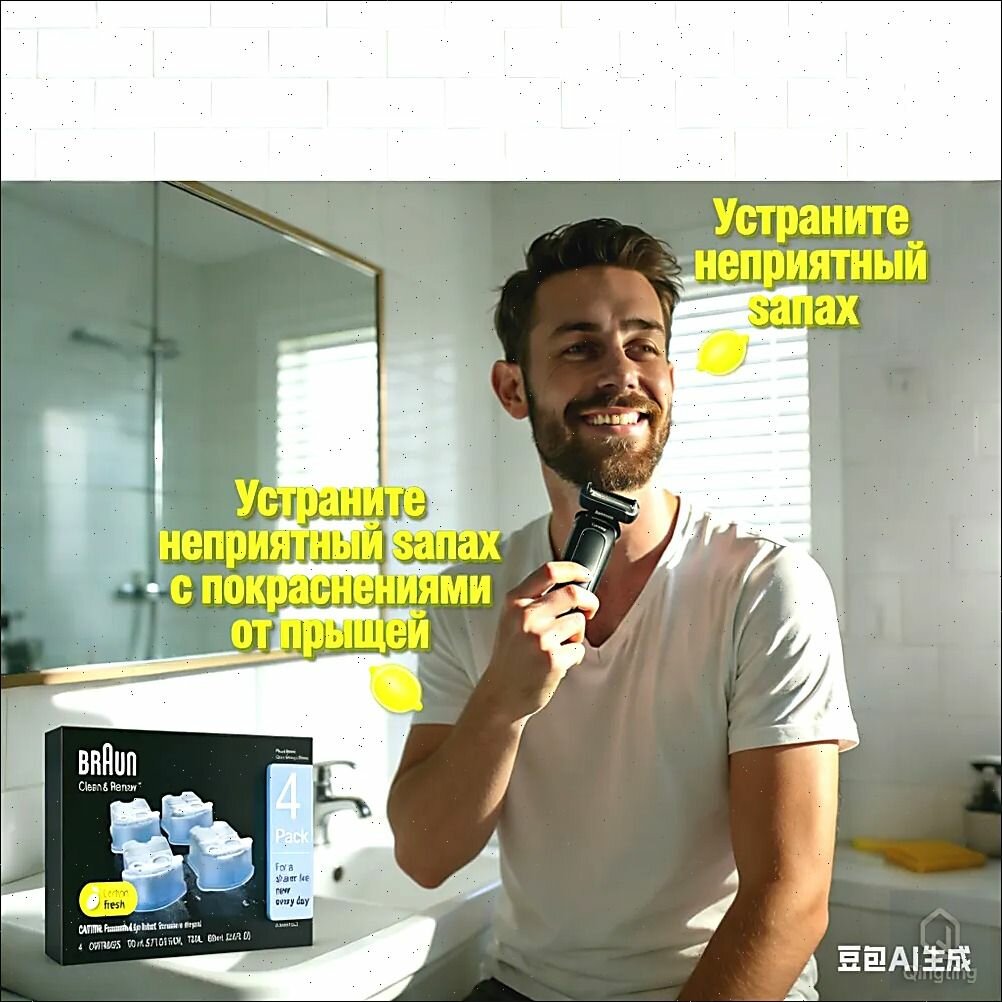 Набор электрических чистящих средств для полировки BRAUN CCR4/легко моется, четыре насадки