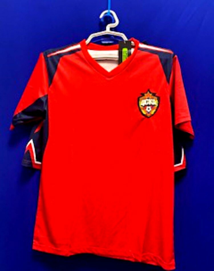 ЦСКА размер 2XL ( русский 54 ) форма комплект ( майка + шорты ) фк футбольного клуба москва красная