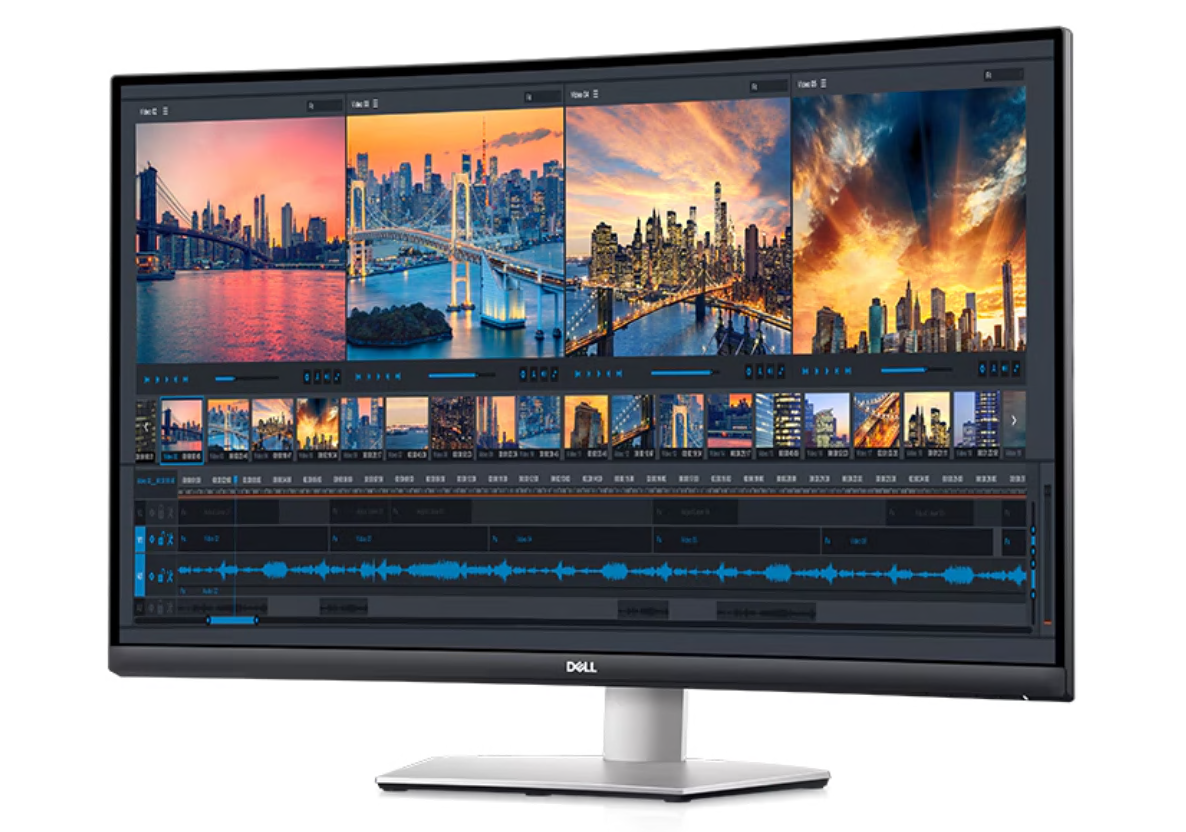 Монитор Dell 31,5" S3221QSA Curved 1800R, 16:9, VA, UHD, 5ms, 300cd, 60Hz, HDMI, DP, USB, HAS