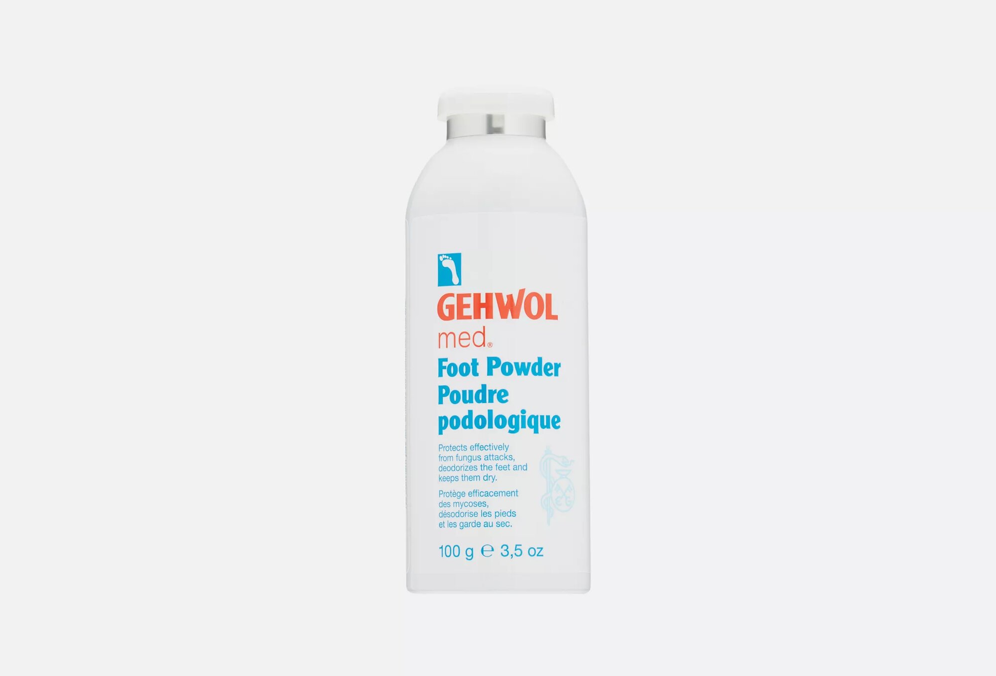 Пудра для ног от пота и запаха, противогрибковое средство, Gehwol Med Foot Powder, 100г