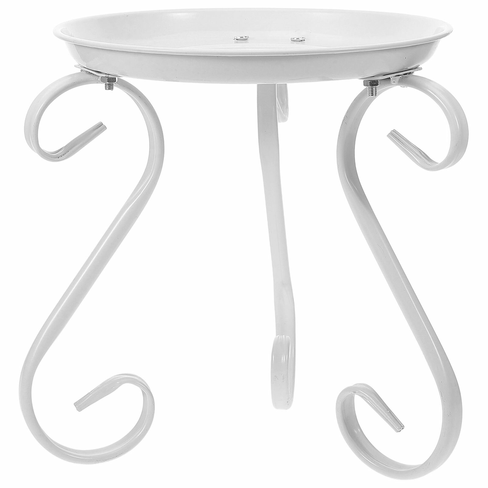 Белая железная подставка для цветов, домашний органайзер для хранения горшков