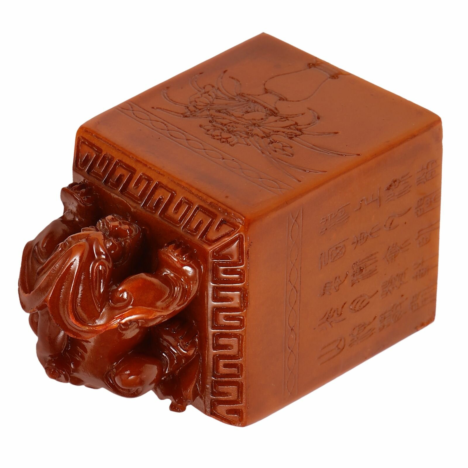 Китайская Печать Из Камня Для Каллиграфии 7.50X4.30X4.30Cm