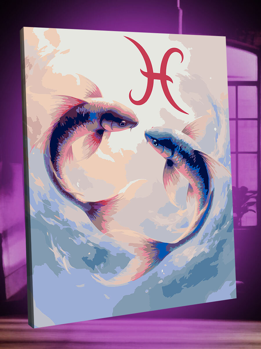 Картина по номерам Рыбы