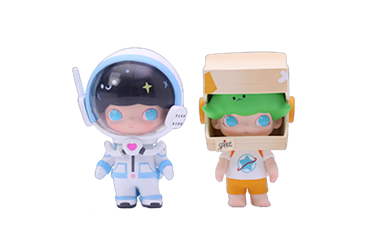 Фигурки унисекс POP MART DIMOO Космическое путешествие, Confirmed-Astronaut+Box Space Boy (Open)