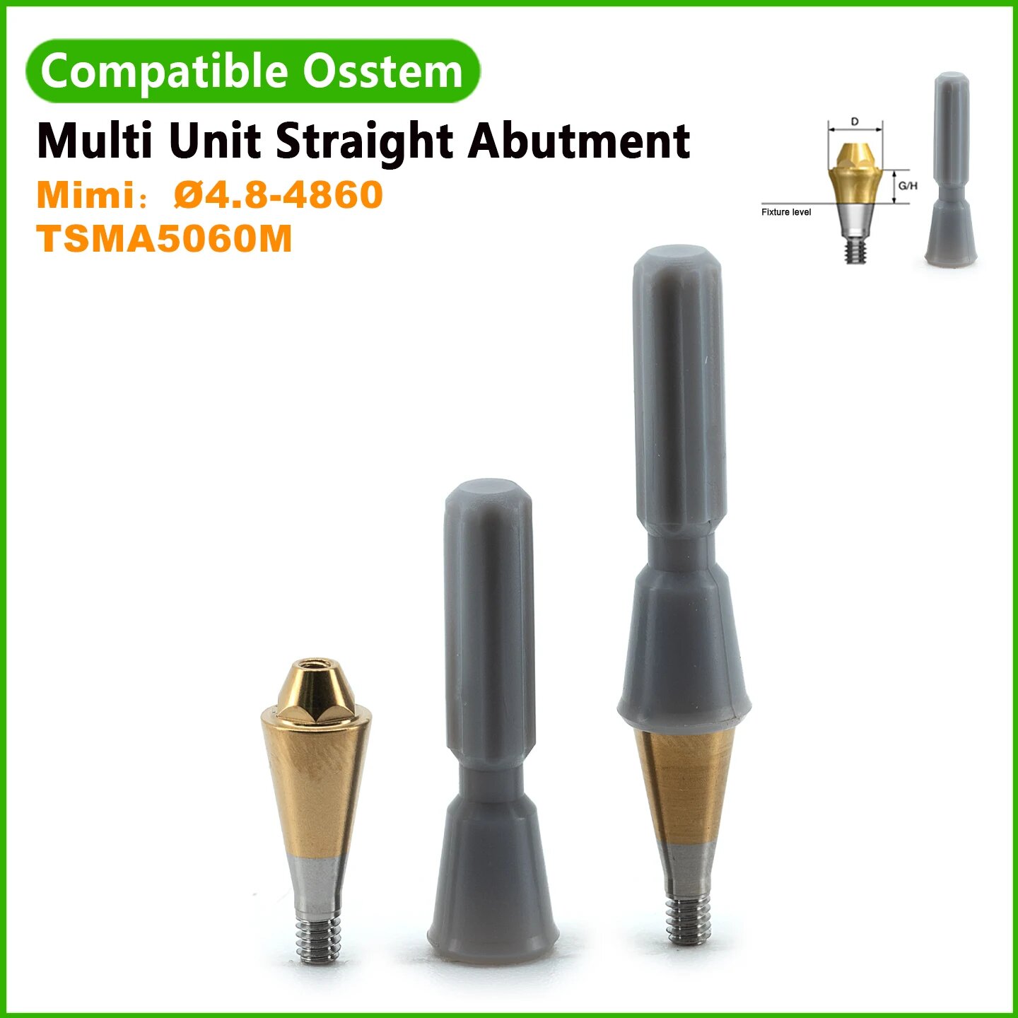 Мультиблок Osstem, титановый сплав, класс 5 TSMA5040M