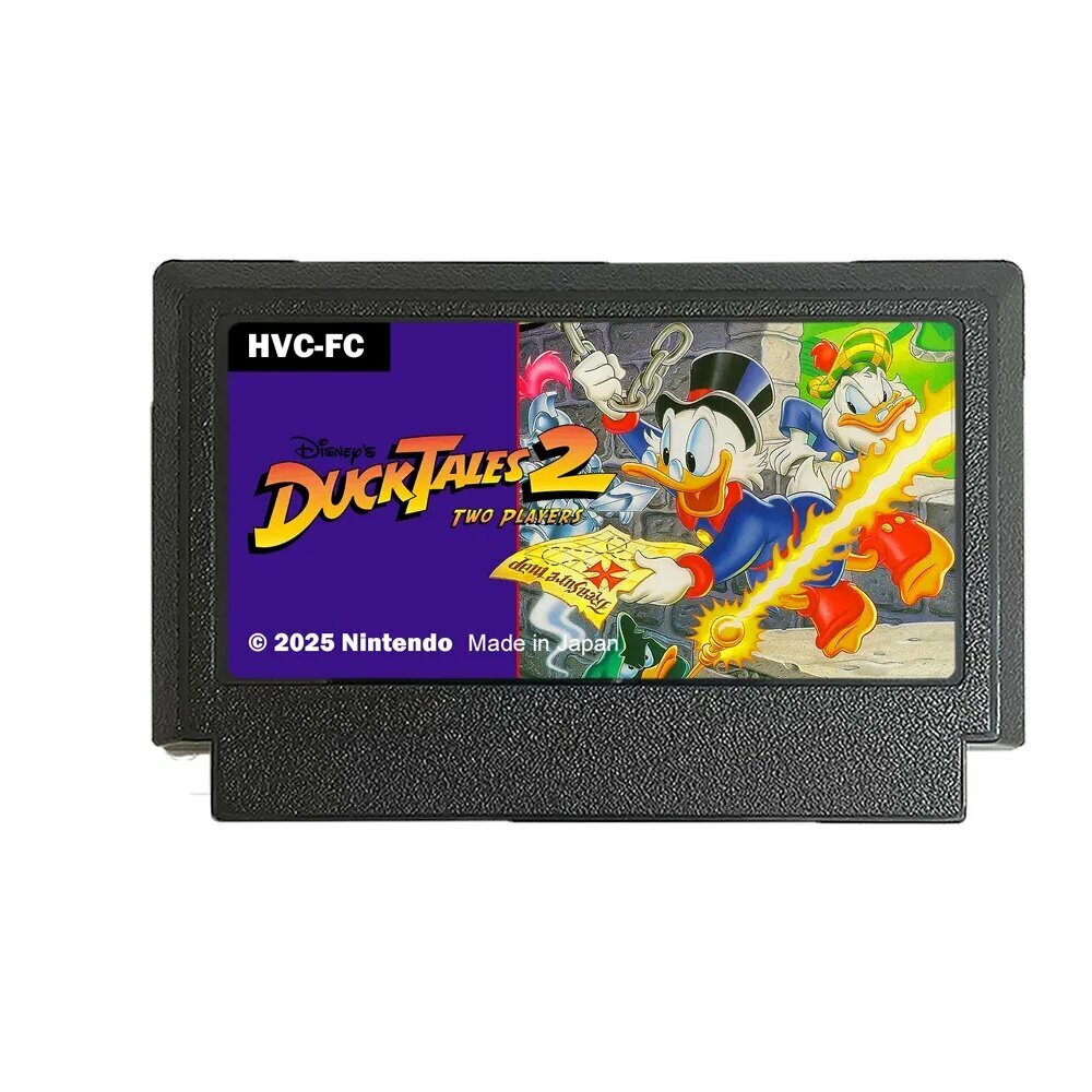 DuckTales 2 (Two Players Hack) - Игра 8-битный картридж Famicom - игровой картридж NES (8 bit, Английская версия)