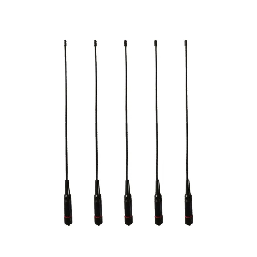 Трехдиапазонная антенна Radtel 144/220/430 МГц, 35 см, гибкая, разъем SMA-Female (комплект 5 шт.)