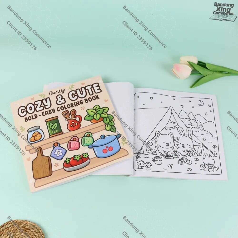 Раскраска антистресс для взрослых и подростков Coco Wyo -Cozy & Cute 11