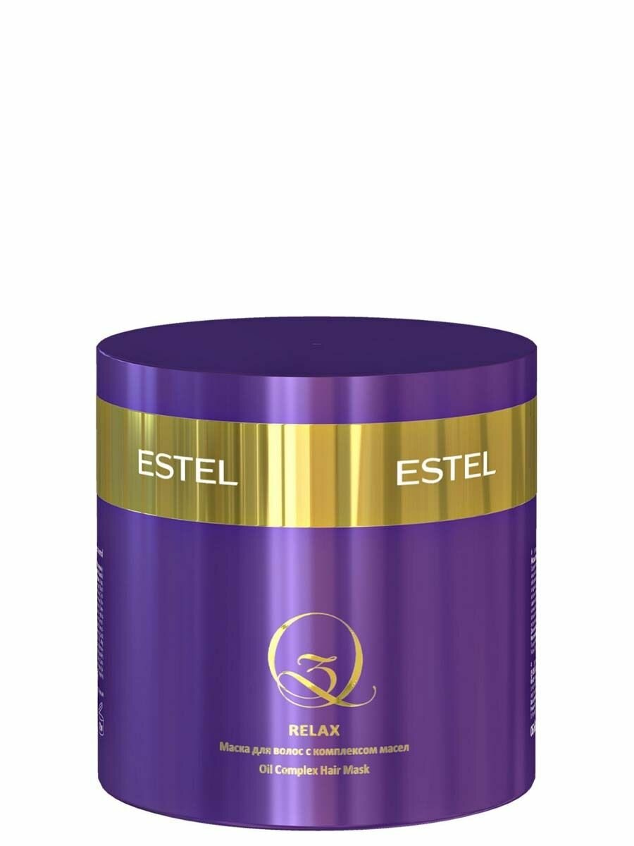 Маска для волос ESTEL Q3 Relax, с комплексом масел, укрепление, блеск, 300мл