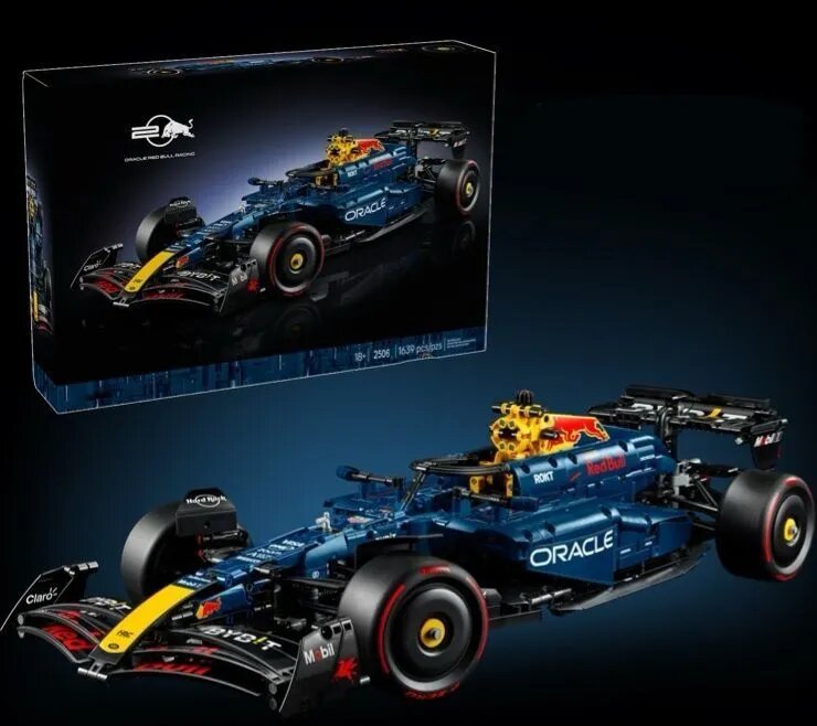Конструктор Техник Гоночная машина Oracle Red Bull Racing RB20 F1, 1639 деталей, совместим с Формула 1 Ред Булл Technic 77243