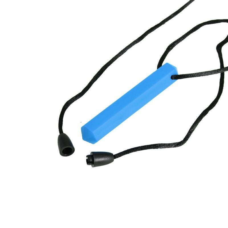 Силиконовый жевательный бусы для детей, Синий