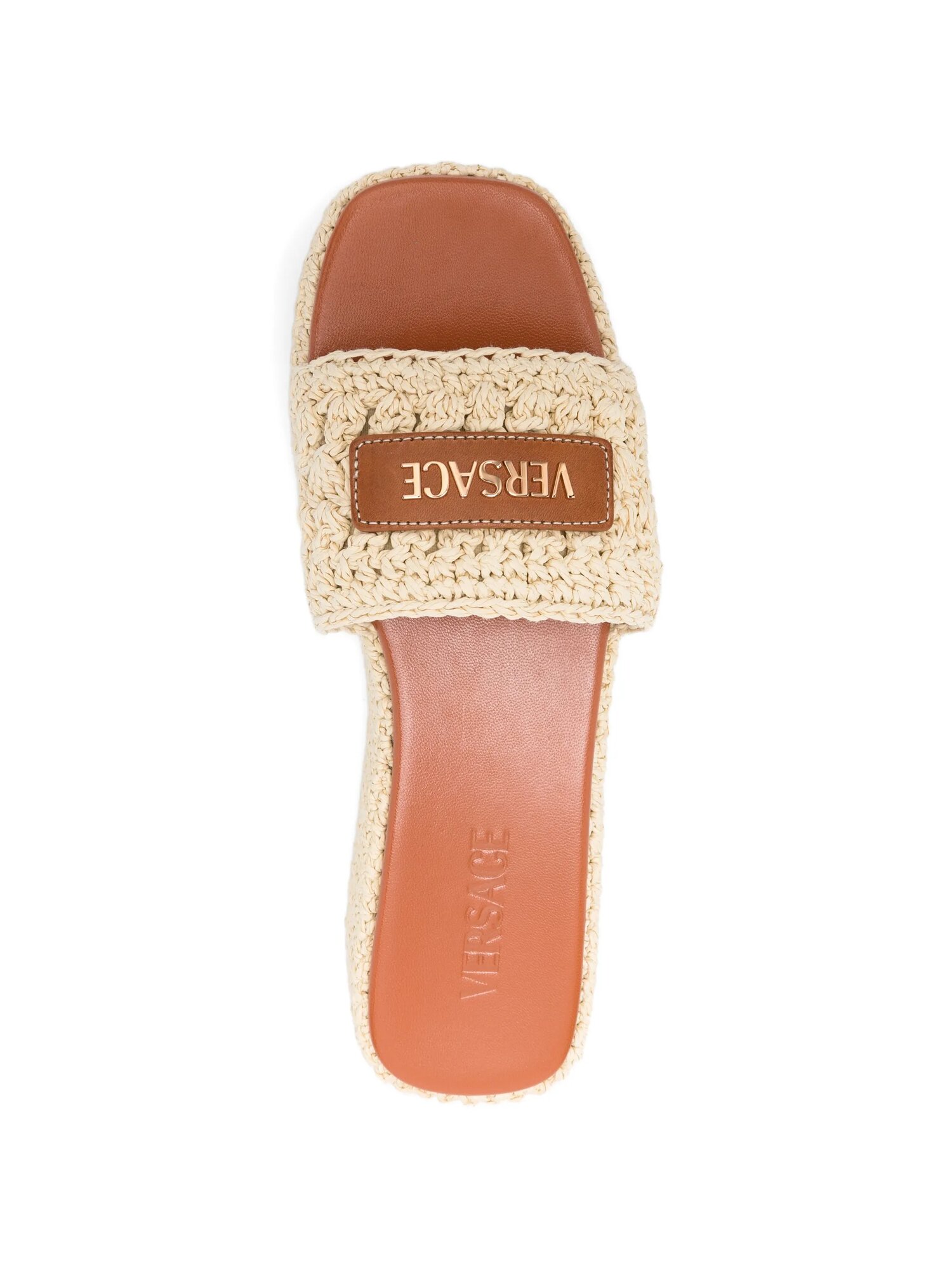 Босоножки Versace Logo-detail sandals, размер 39, разноцветный — фото 1