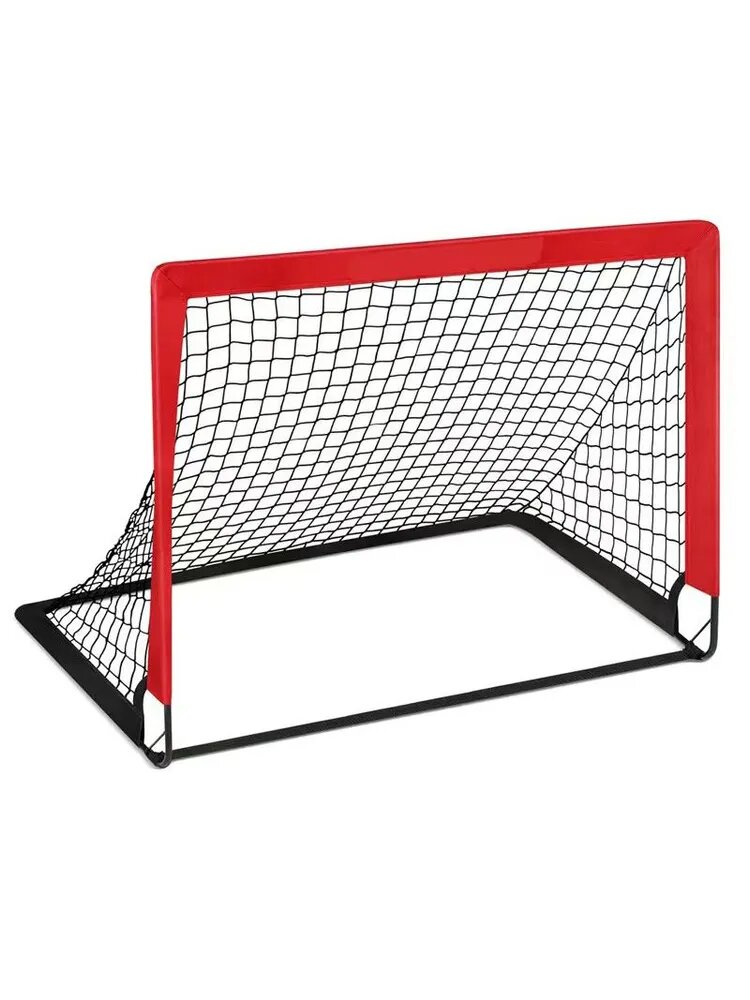 Футбольные ворота для детей складные портативные красные для улицы