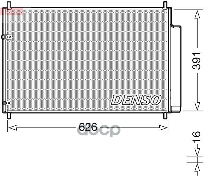 Радиатор кондиционера Denso арт. DCN50041