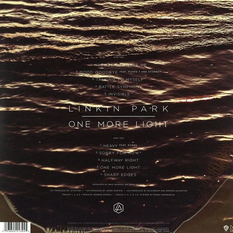 Linkin Park - One More Light (0093624913245) виниловая пластинка, Авторская песня, Европейский Союз, LP