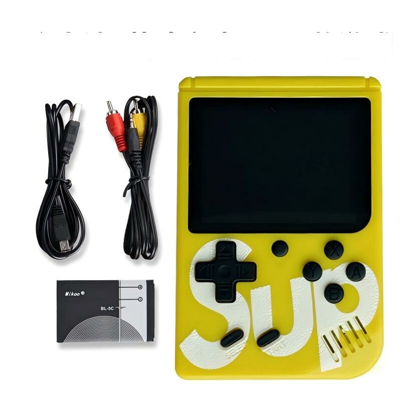 Портативная игровая приставка Sup GAME BOX 400 игр жёлтый игры