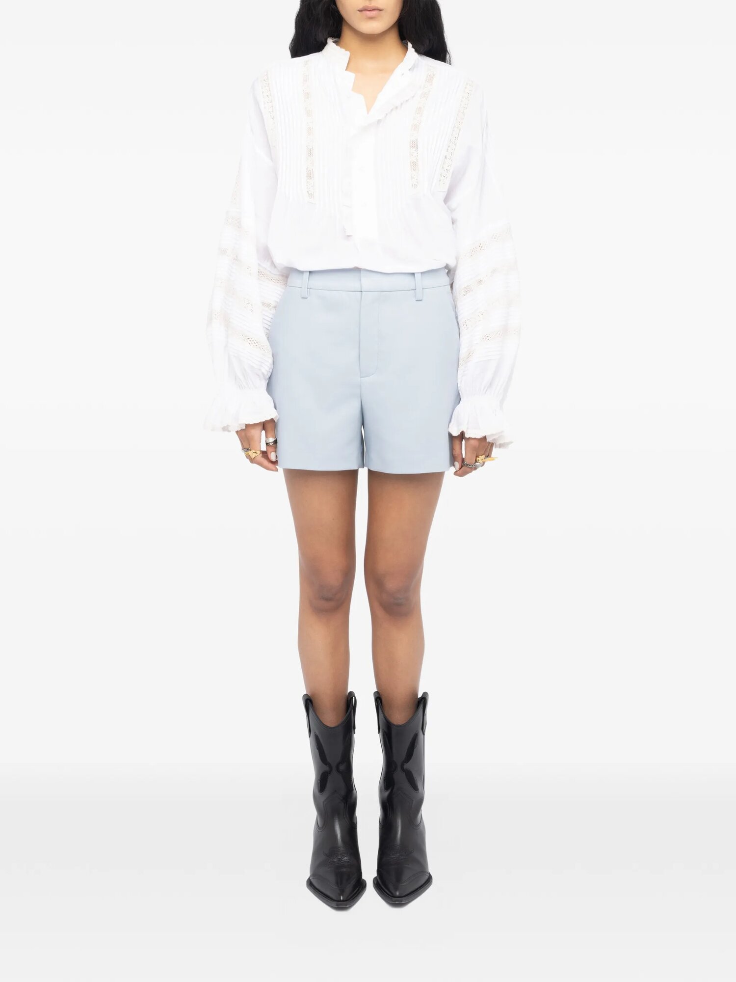 Шорты ZADIG & VOLTAIRE tailleur, размер 40, синий — фото 1