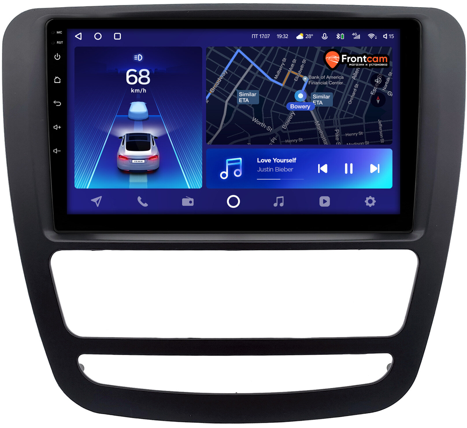 Штатная магнитола JAC T6 2015-2024 (черная) Teyes CC2 PLUS 6/128 9" RM-9-0550 Android 10 (4G-SIM, DSP, QLed)