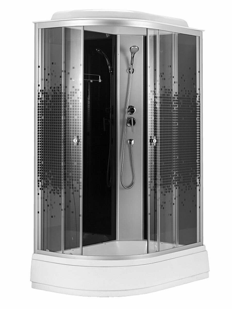 Душевая кабина Loranto 1200х800х2150 правосторонняя профиль хром (CS-1200-25ТМ/М R)