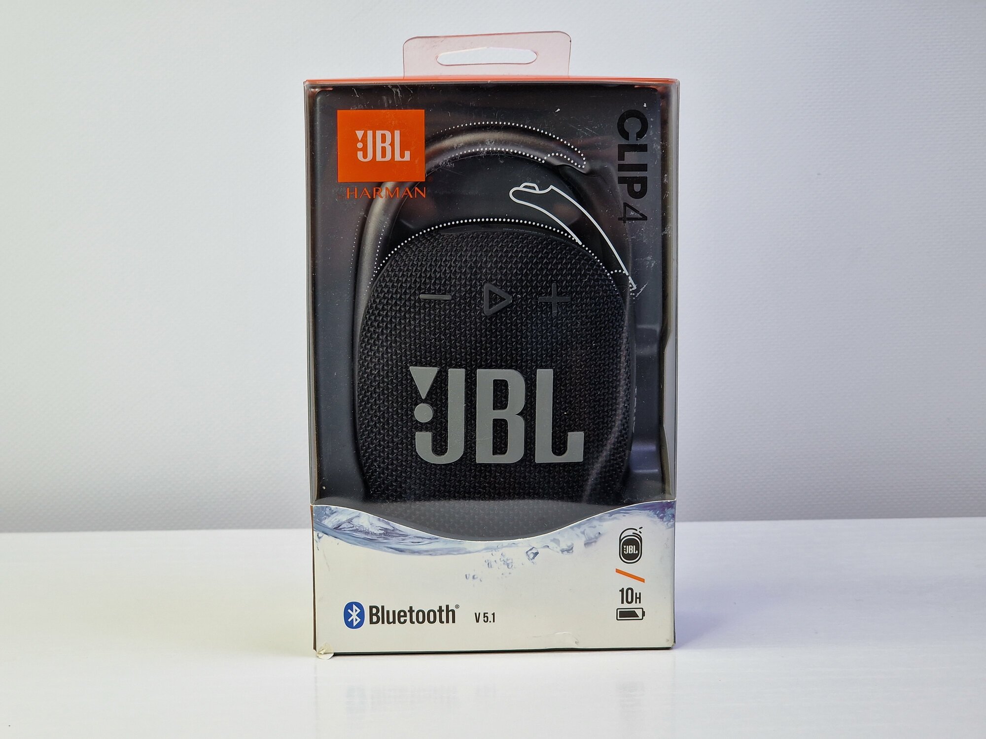 Портативная акустика JBL Clip 4/Черная/Беспроводная колонка JBL Clip 4/Black/ Маленькая, мощная колонка/ 5вт