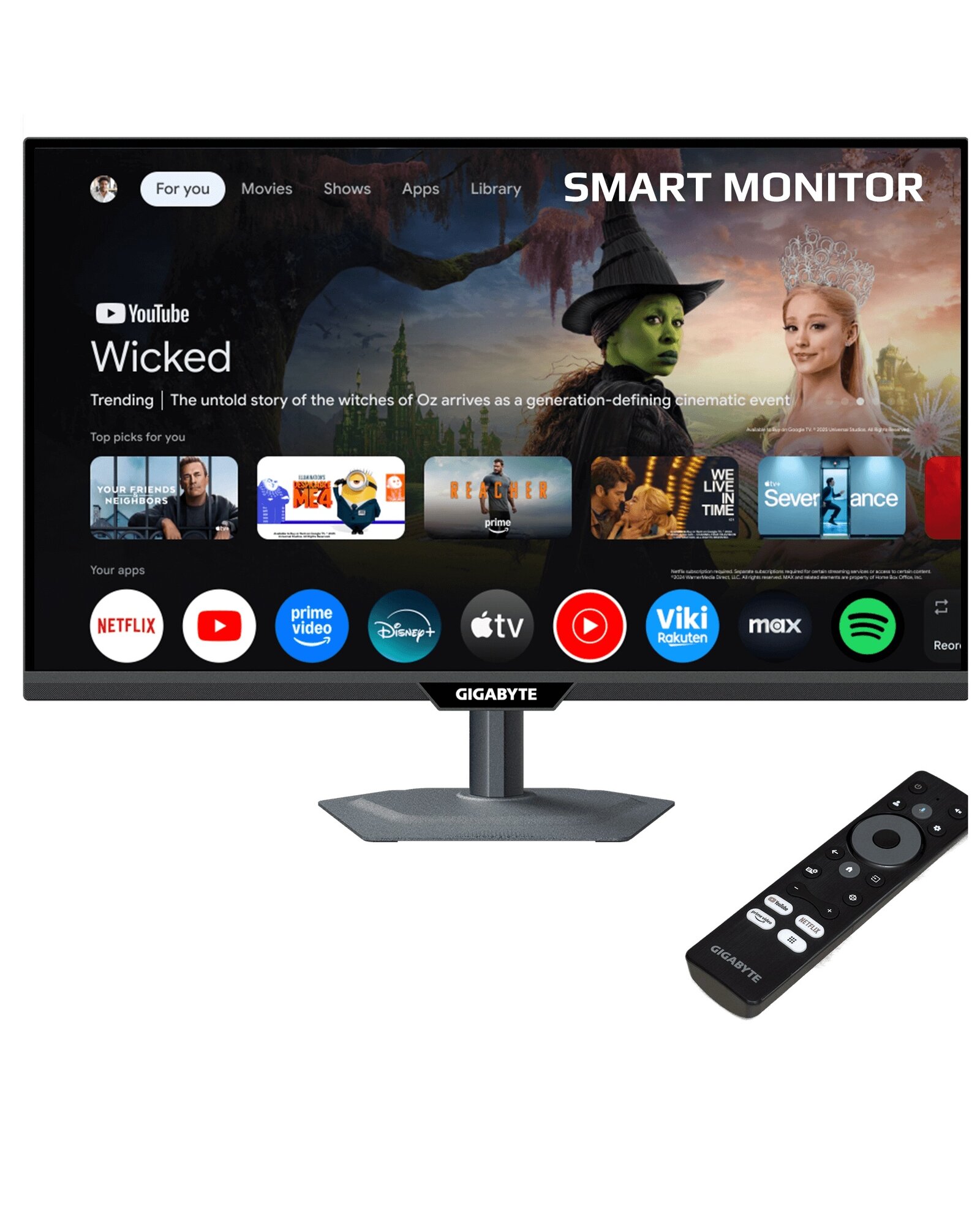 Монитор 27" GIGABYTE M27QS 2560x1440, 16:9, IPS, 350cd, 1ms, 178гр/178гр, DP, HDMI, USB, black