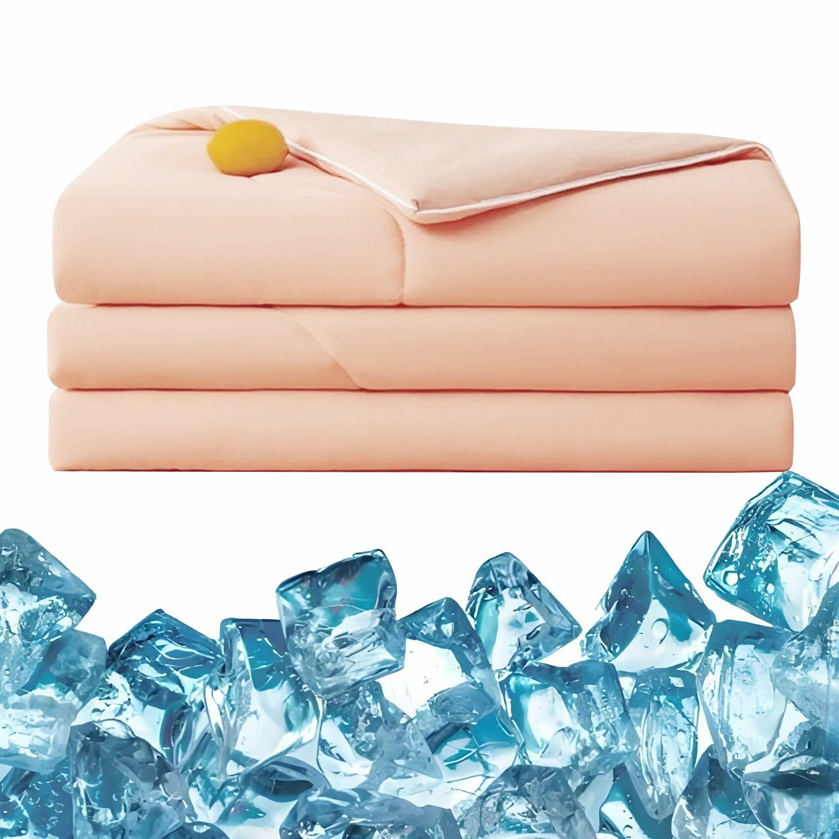 Одеяло охлаждающее летнее Queen Size Двустороннее, дышащее, легкое! Отводит тепло, для горячих спящих и от ночной потливости