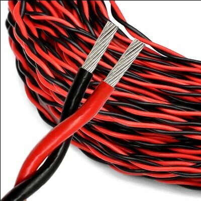 Высокотемпературный кабель AFS200 из птфэ 13AWG Sq2.5mm, Red Black, 5 meters