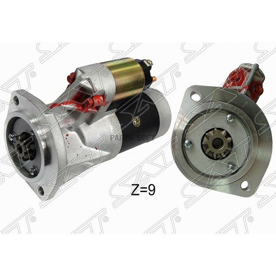 Стартер Nissan Terrano 86-96 / Atlas F 92-02 (2,5 kW/ Z=9/ (восстановленный)) SAT ST-23300-80G01 | цена за 1 шт