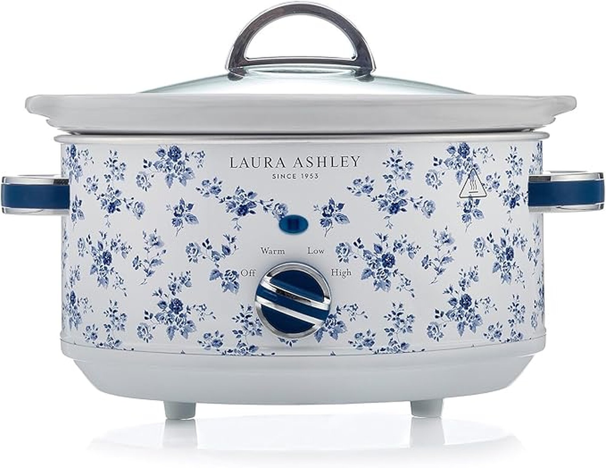 Электрическая мультиварка Laura Ashley, 3.5 л, цвет белый, синий, VQ-SLWC3L-LACR