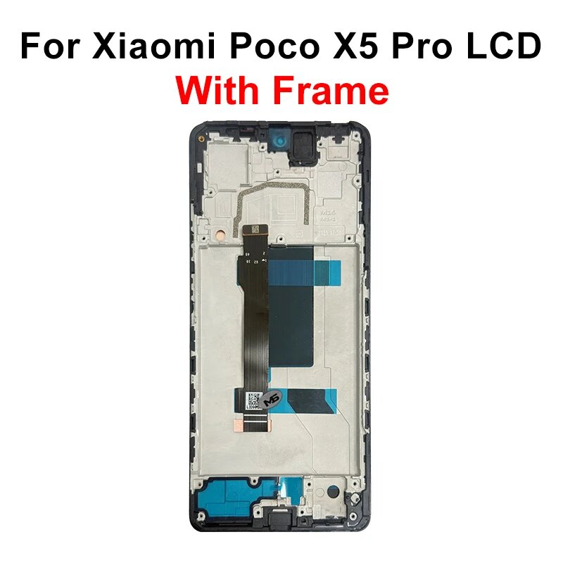 AMOLED для Xiaomi Poco X4 Pro X5 X5 Pro ЖК-дисплей с цифровым преобразователем AMOLED X5 Pro Frame