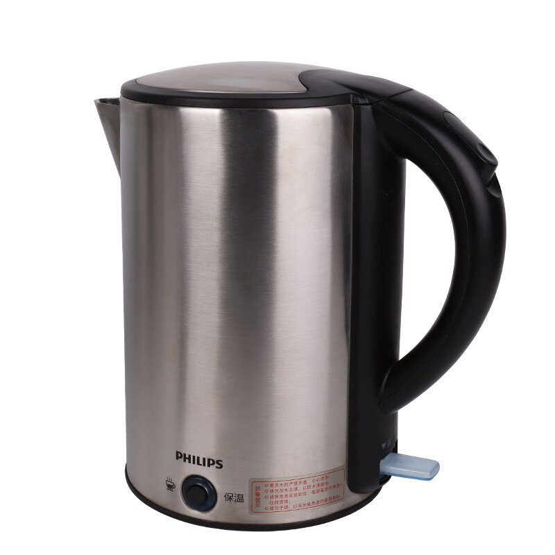 Электрический чайник Philips HD9316 для домашнего использования, из пищевой нержавеющей стали 304, объем 1,7 л, с термоизоляцией, для кипячения воды, гостиничный чайник.