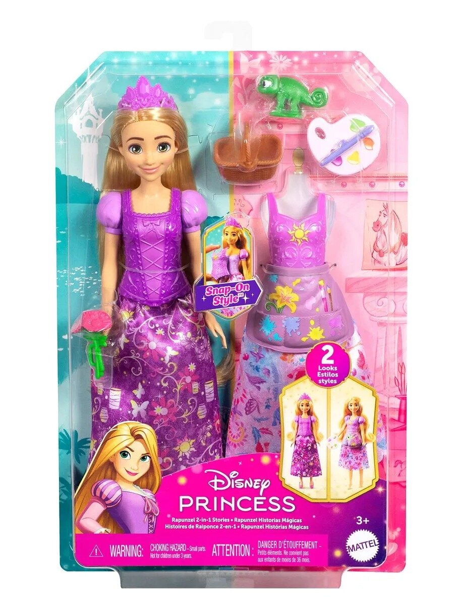 Кукла Mattel Disney "Рапунцель", с аксессуарами, 2 наряда, от 3 лет