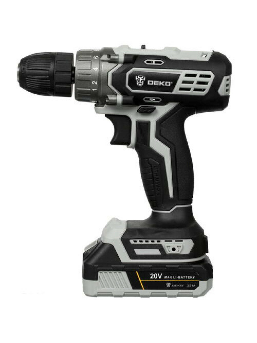 Дрель-шуруповерт DEKO DKCD20 Black Edition SET 3 063-4050 MAX 20V