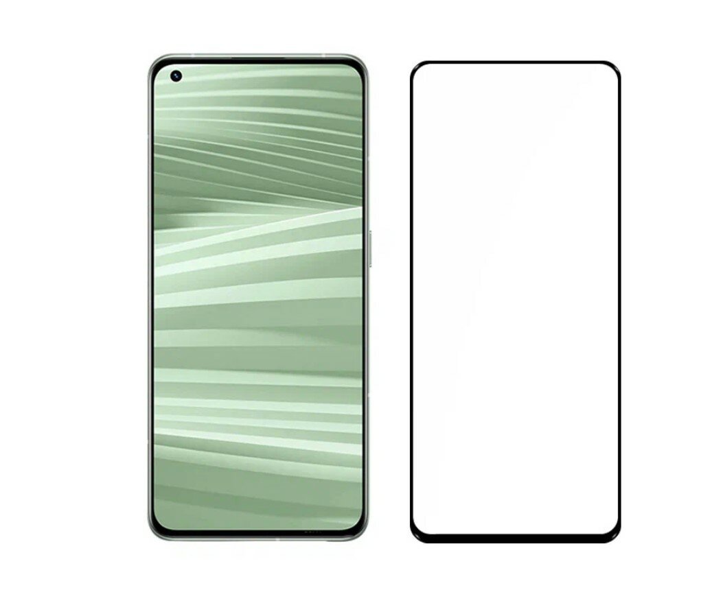 3D/5D защитное стекло MyPads 5D Forti Glass для Realme GT 2 Pro черное