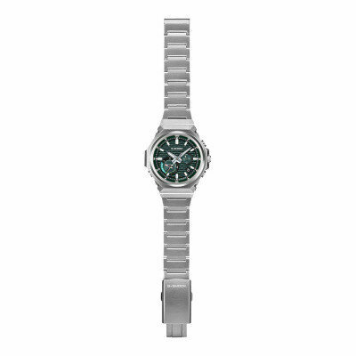 Наручные часы CASIO, серебряный, зеленый — фото 1