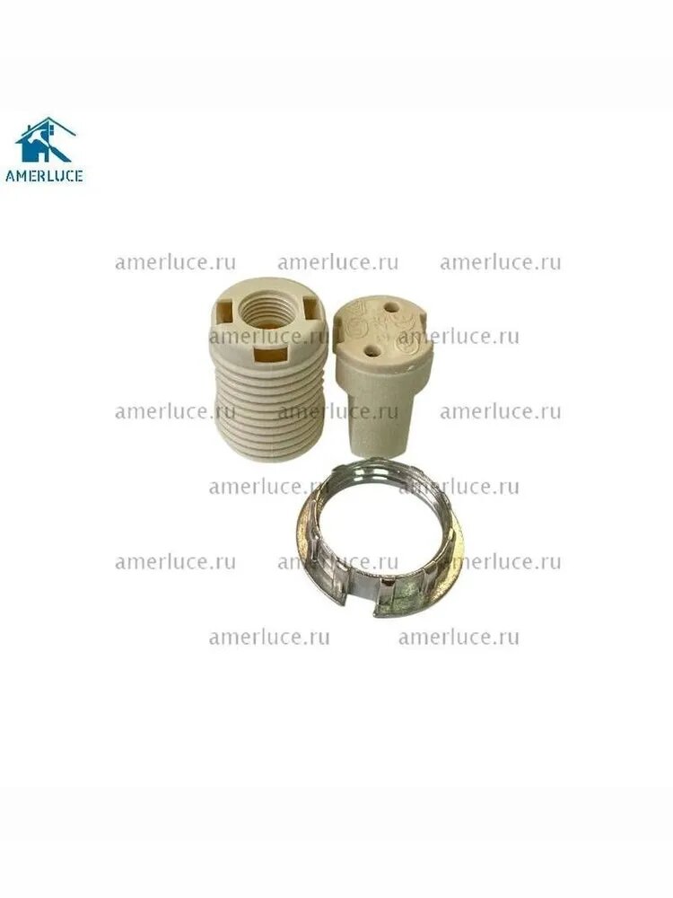 Патрон для галогенных ламп резьбовой с цоколем G9 керамический М10х1