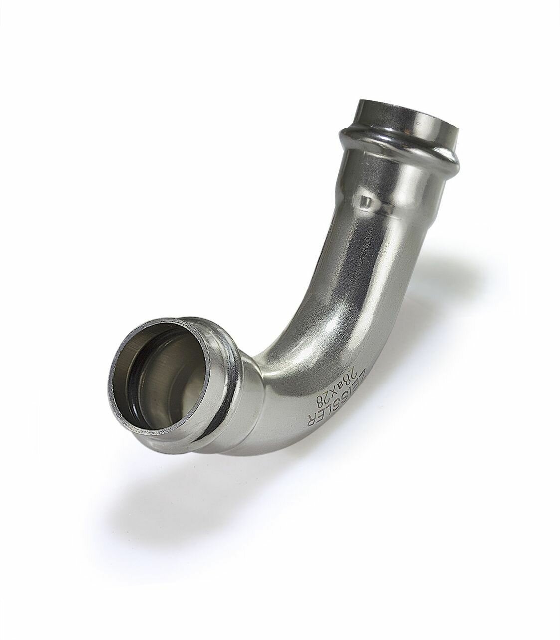 Двухраструбный пресс-угольник из нержавеющей стали 90 35*35mm TIM