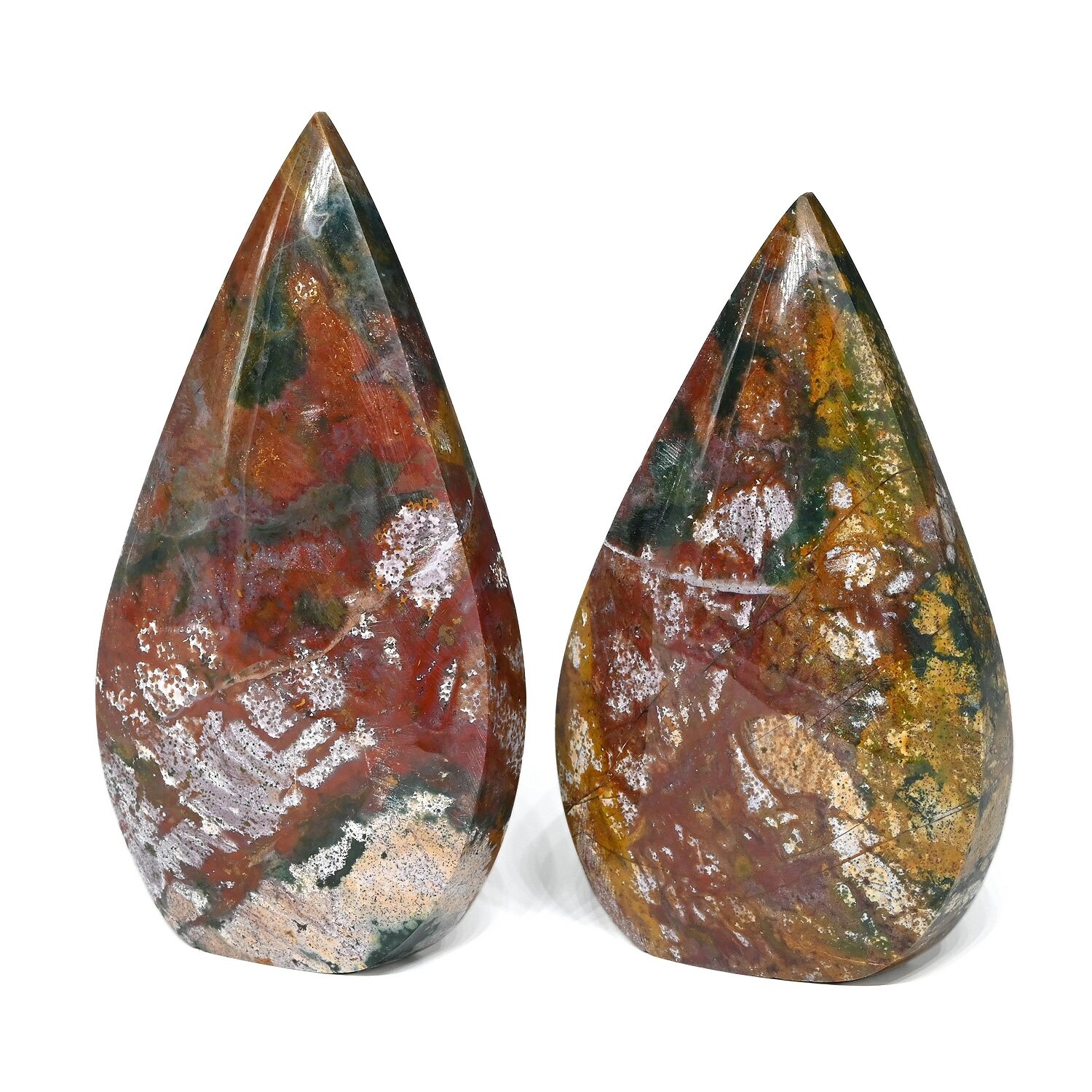 Кристалл из агата мохового "Свеча" 55*24*100мм .