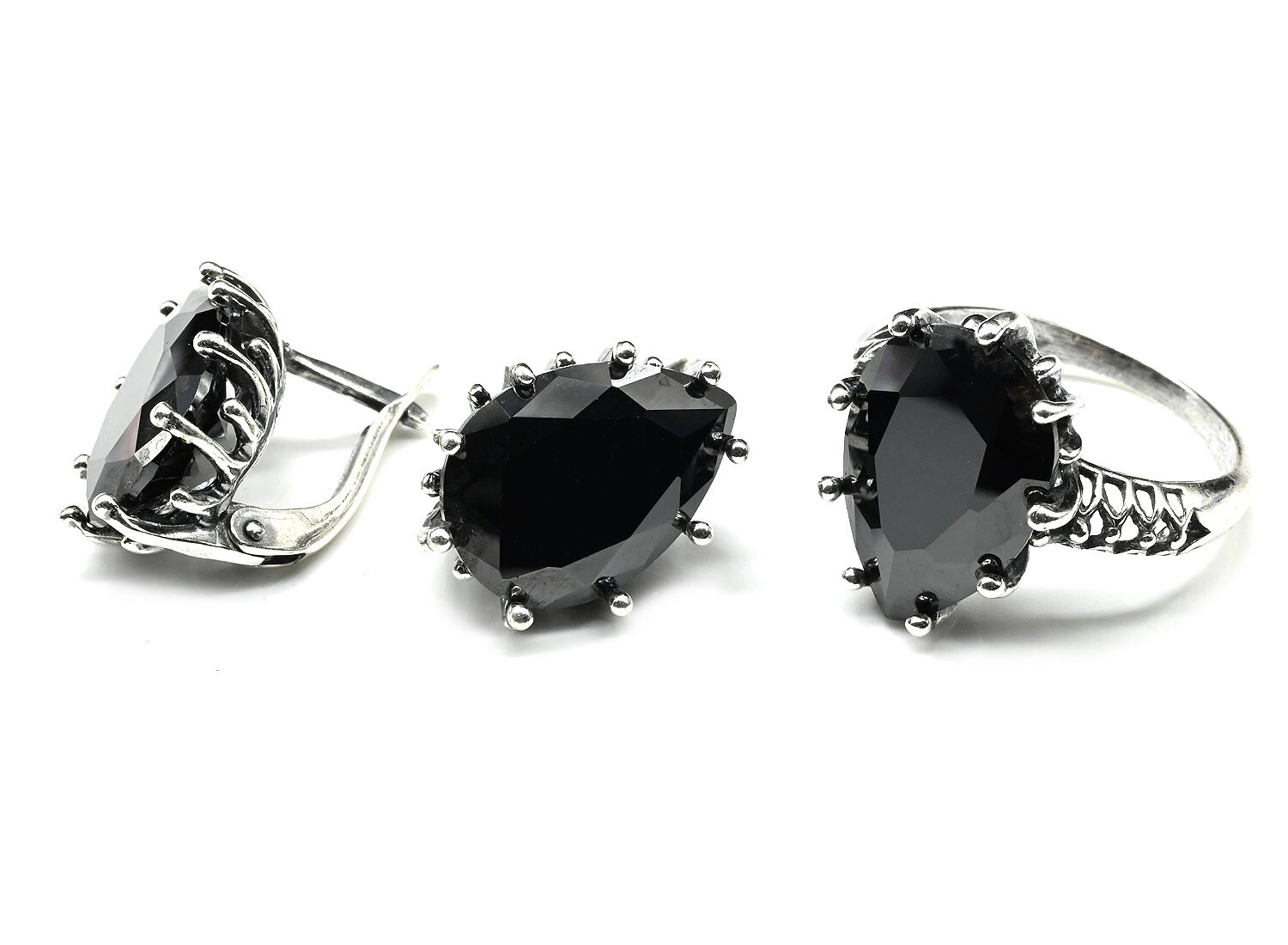 Серьги, циркон