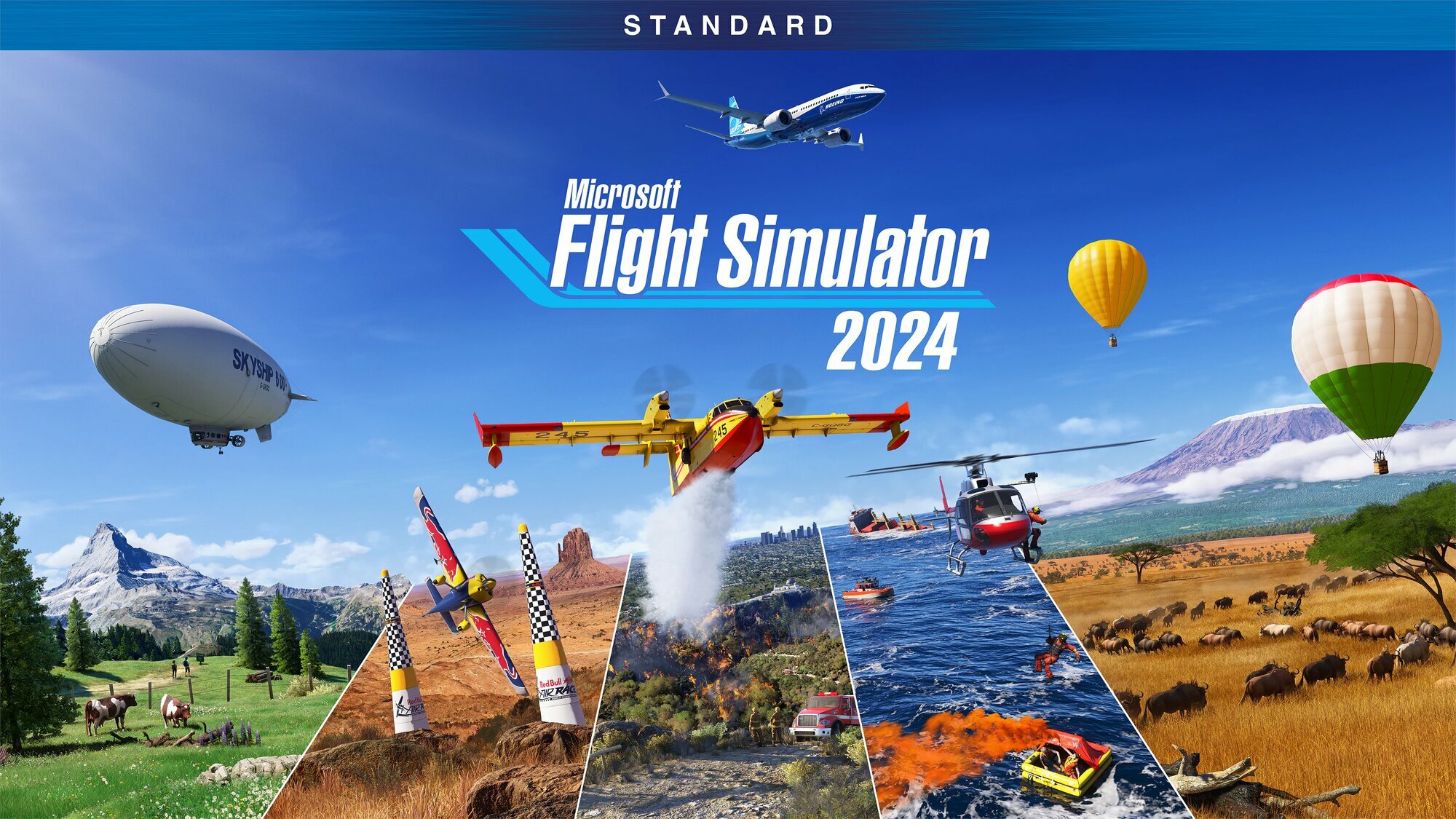 Microsoft Flight Simulator 2024 Standard Edition для Sony PlayStation | PS5 на русском языке | Игра навсегда | Быстрая доставка (Турция)