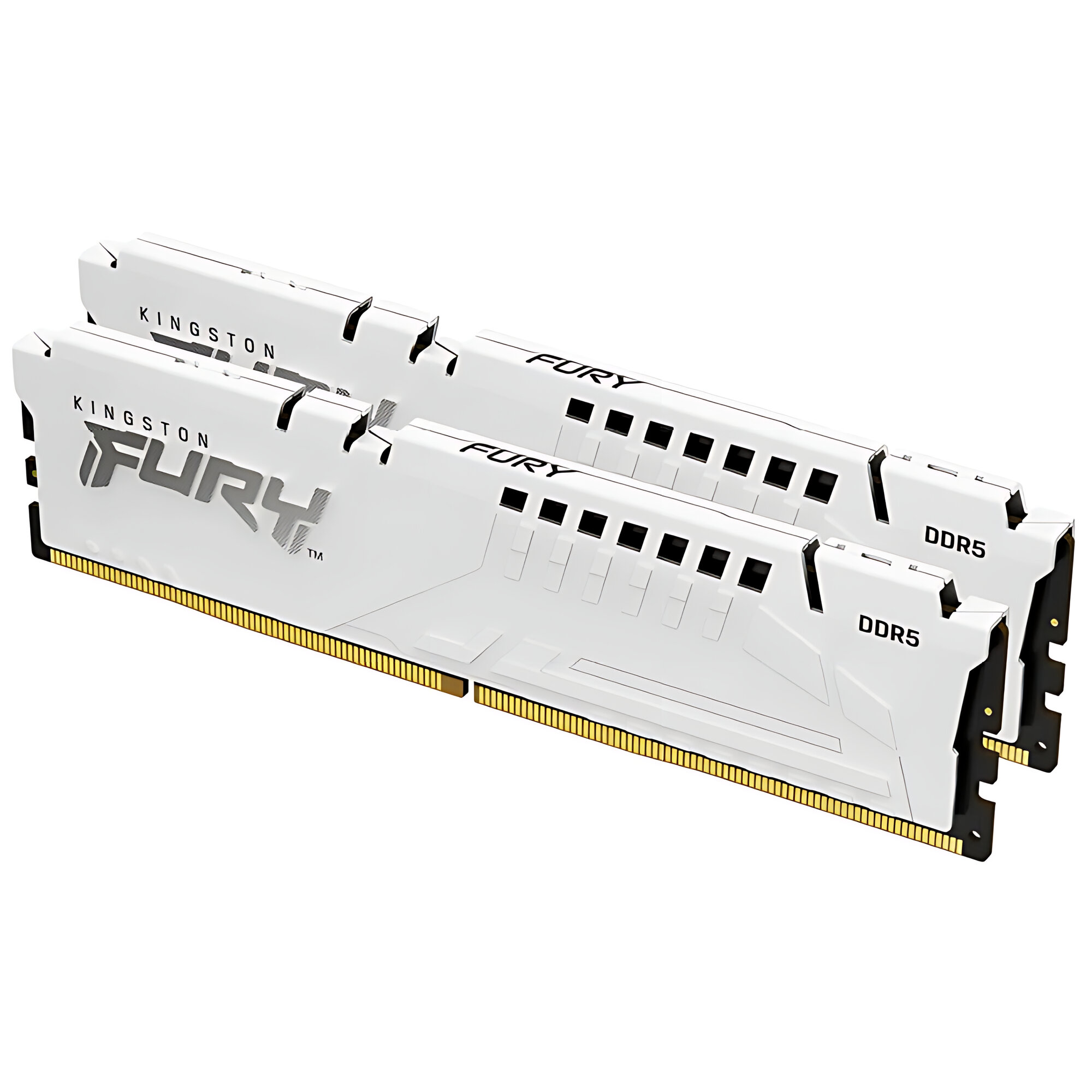 Модуль памяти DIMM DDR5 32Gb, 6000Mhz, Kingston FURY Beast White (KF560C36BWE2K2-32)