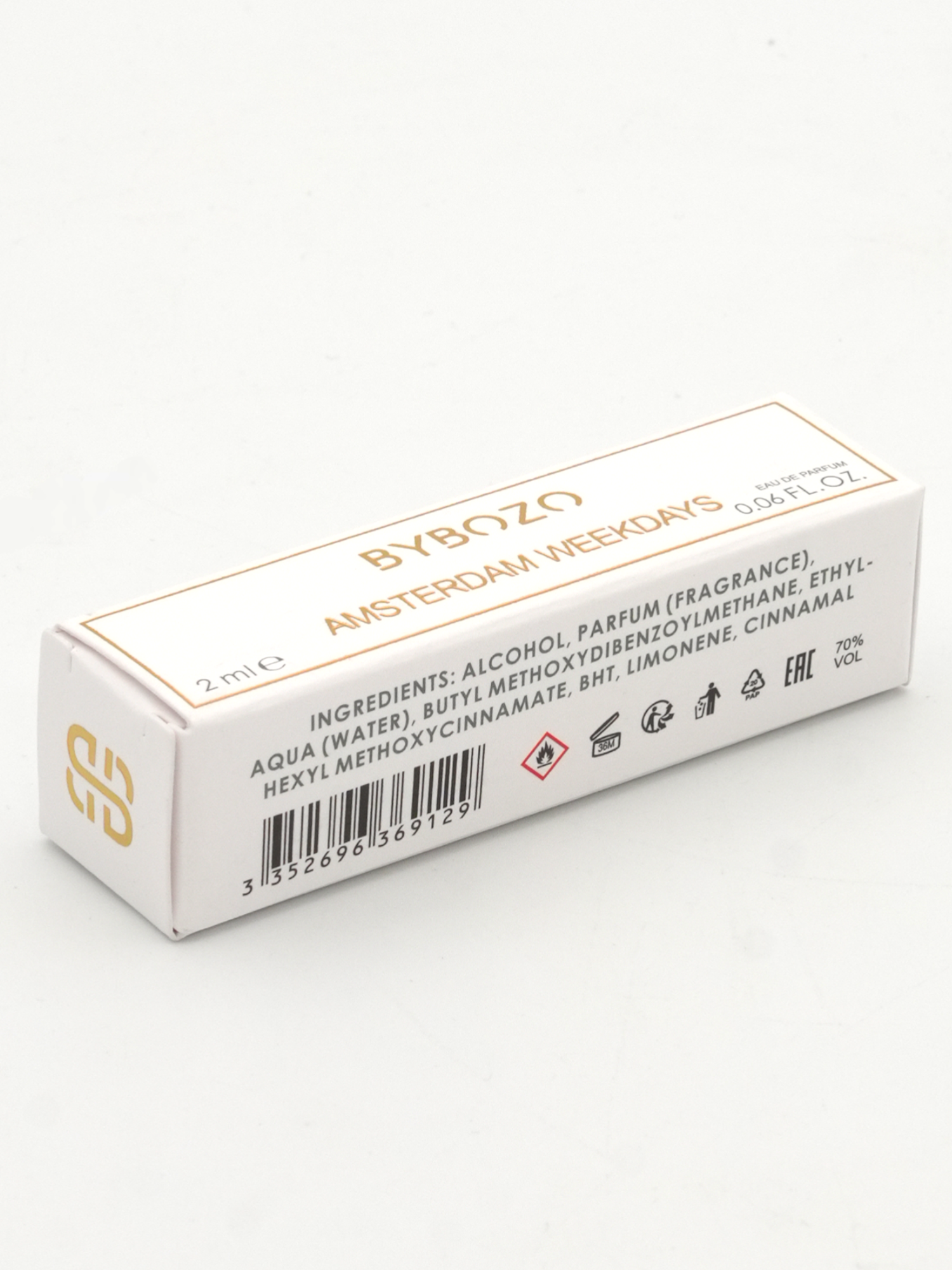 Парфюмерная вода женская мужская Bybozo Amsterdam Weekdays унисекс 2мл (edP - eau de Parfum)