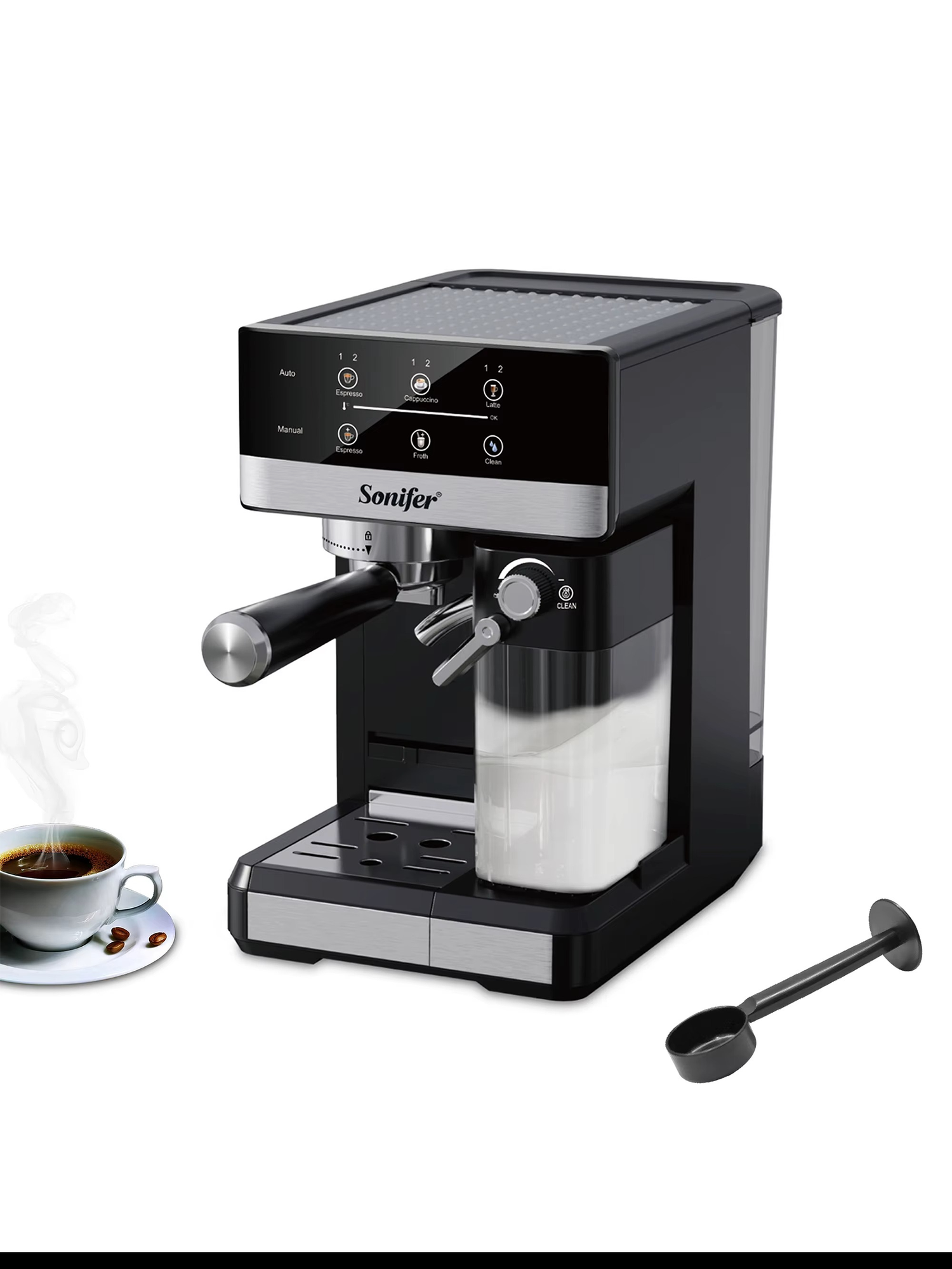 Кофемашина , с капучинатором, сенсорное управление OLM-KFA015