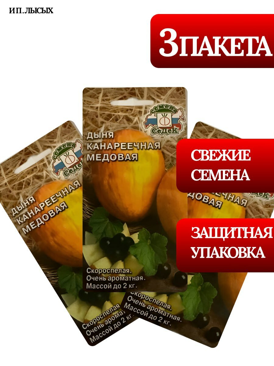 Семена Дыня "Канареечная Медовая"